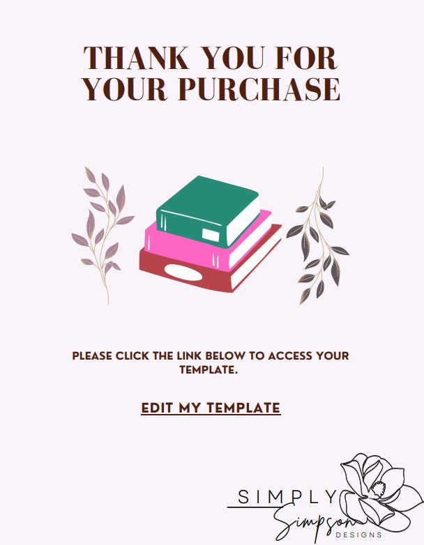 Mini Book Editable Digital Download Template - Etsy