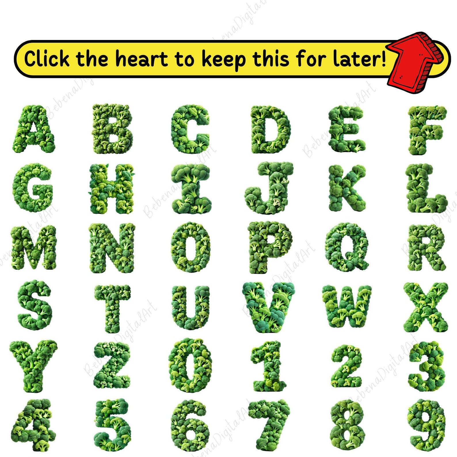 288 Vegetable Alphabet & Numbers Bundle, Vegetable PNG, Veggie Clipart ...