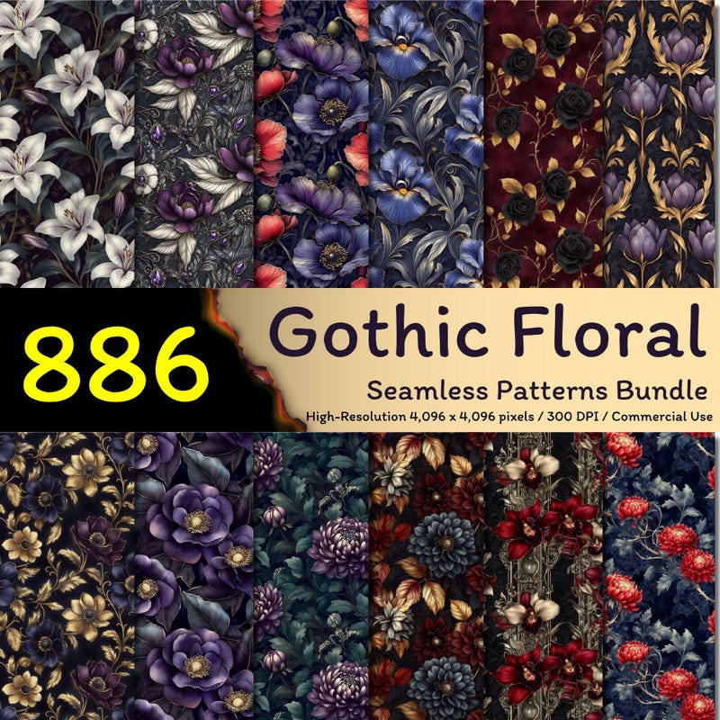 Seamless Gothic Paper - Etsy