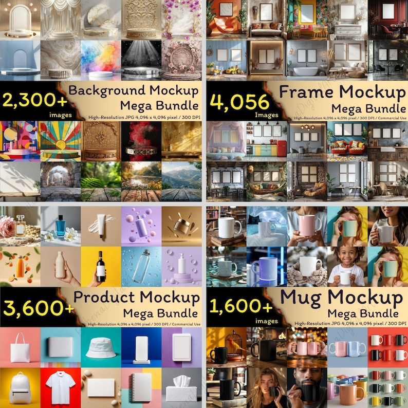 100,000+ Backgrounds & Mockups: Mega Bundle - All Current and Future ...