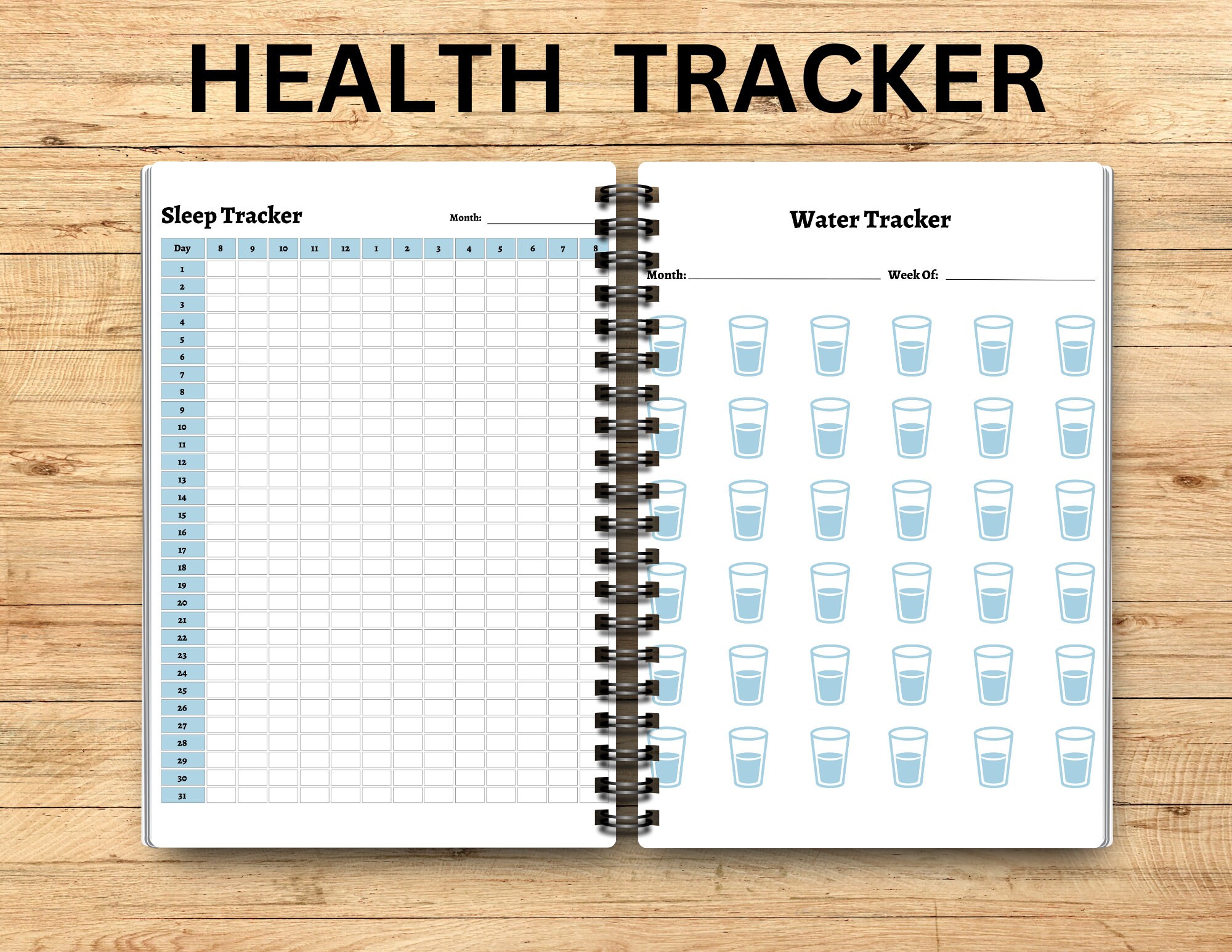 31 Pages Medical Planner Health Journal Medical Organizer Notebook ...