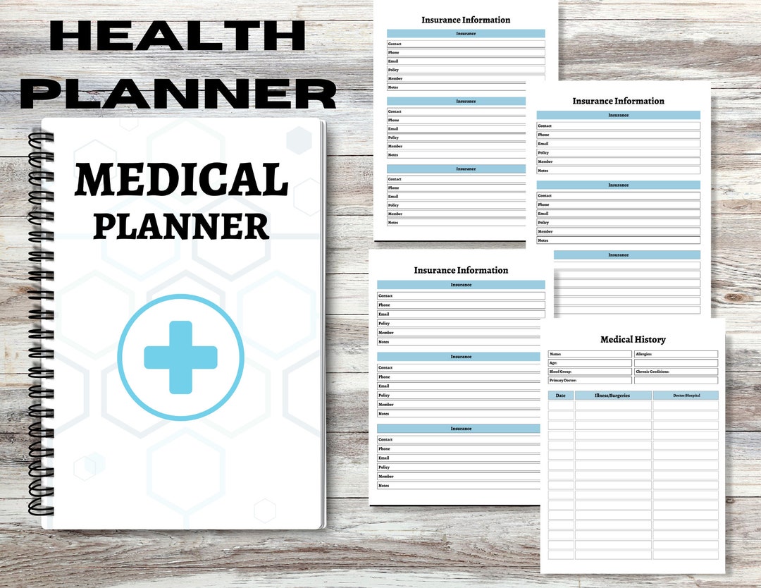 31 Pages Medical Planner Health Journal Medical Organizer Notebook ...
