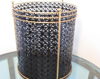 Vintage trash can | Etsy