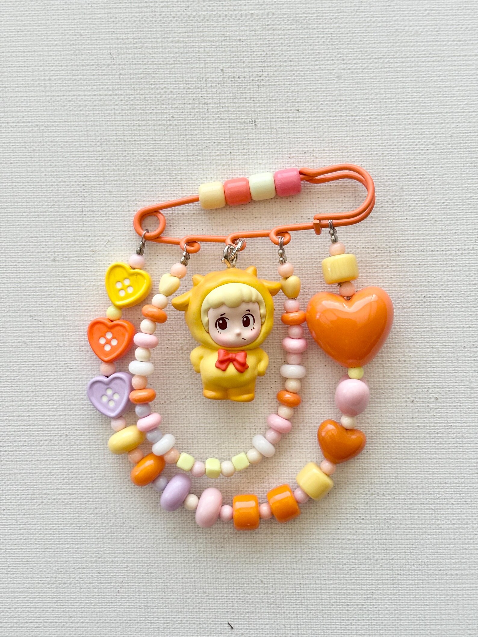 Safety Pins Brooch With Cute Figures | Bag Charm|mini Blind Box Pop ...