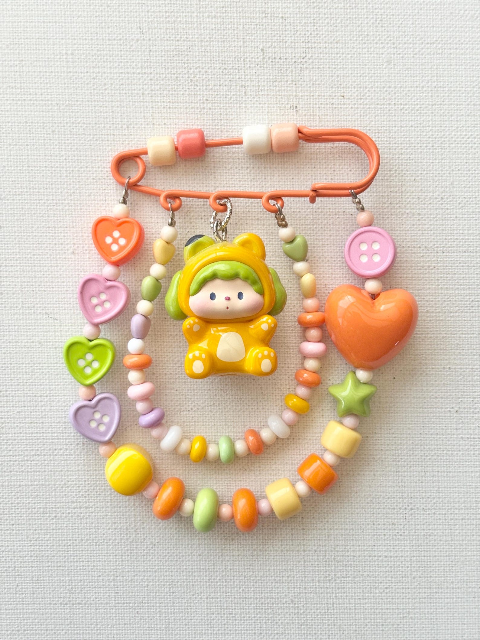 Safety Pins Brooch With Cute Figures | Bag Charm|mini Blind Box Pop ...