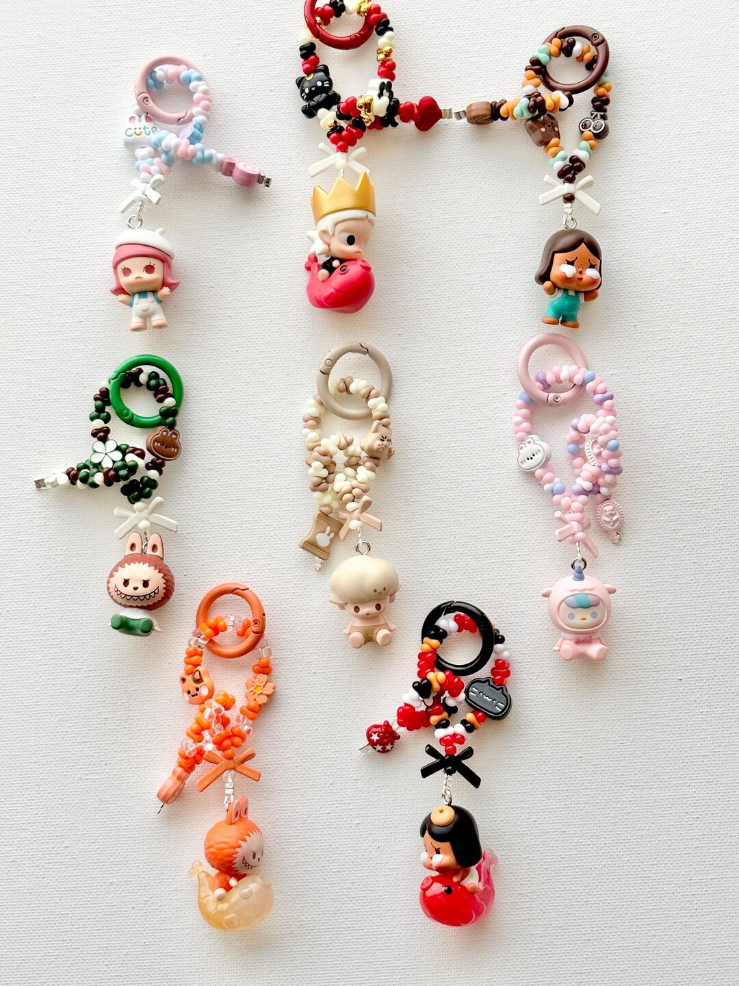 Authentic POPMART Pop Beans Keychain | Phone Charm| Purse Charm ...