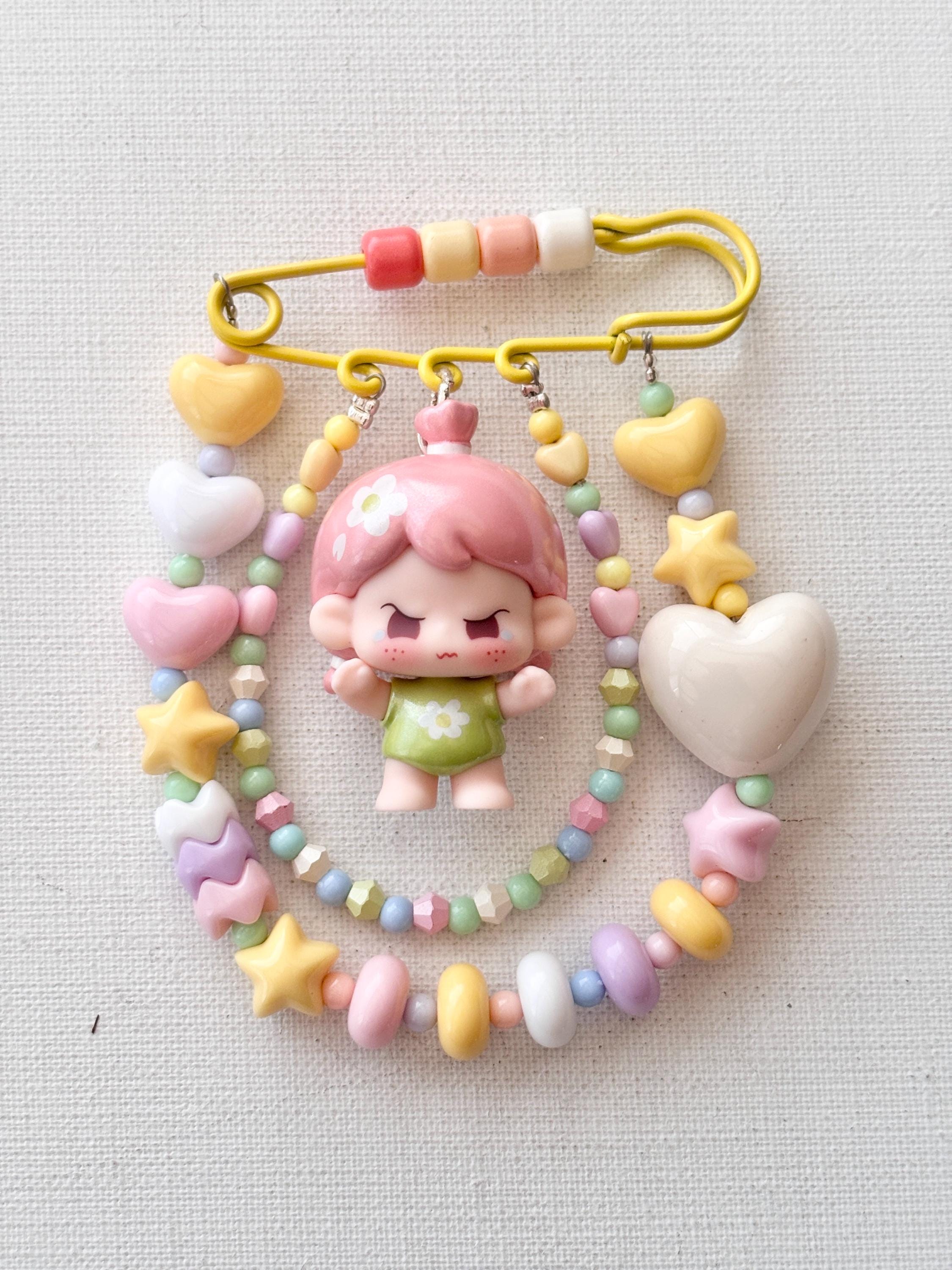 Safety Pins Brooch With Cute Figures | Bag Charm|mini Blind Box Pop ...