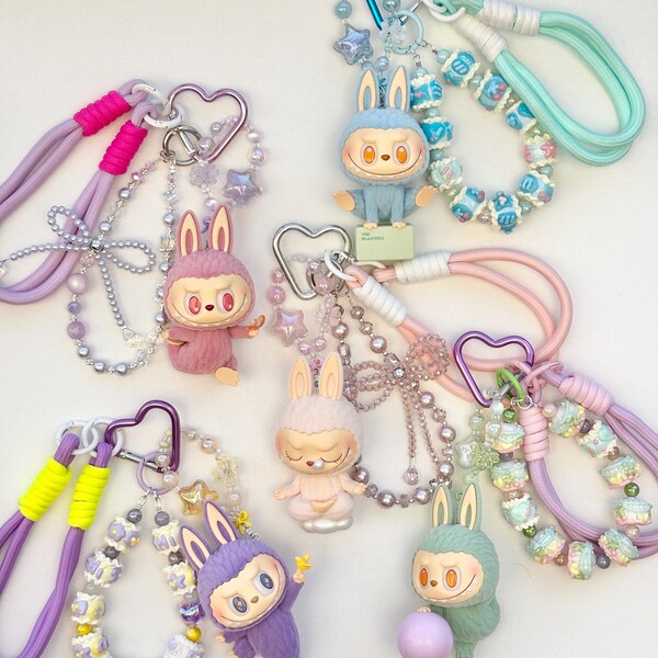 Labubu Popmart Keychains - Etsy