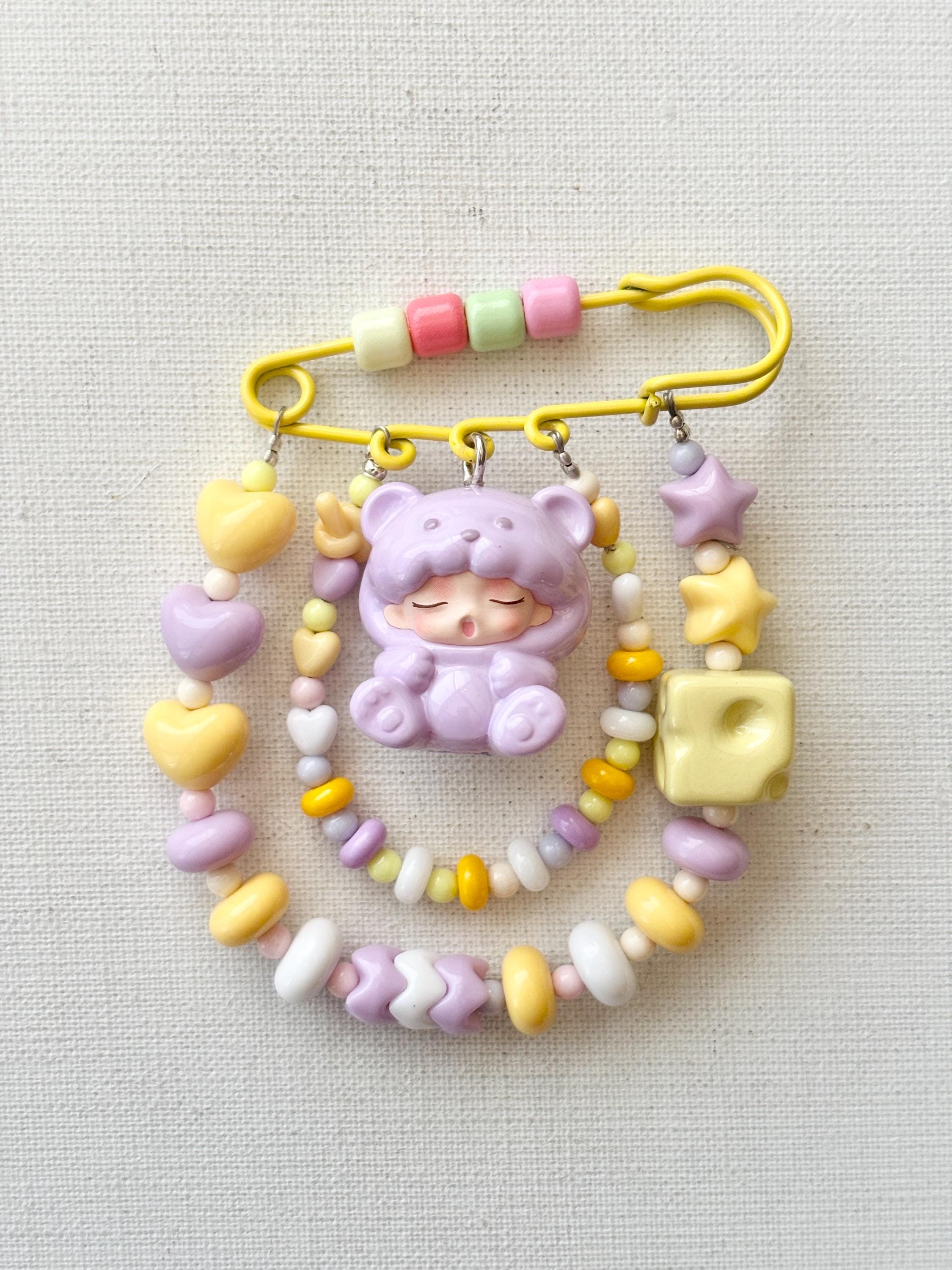 Safety Pins Brooch With Cute Figures | Bag Charm|mini Blind Box Pop ...