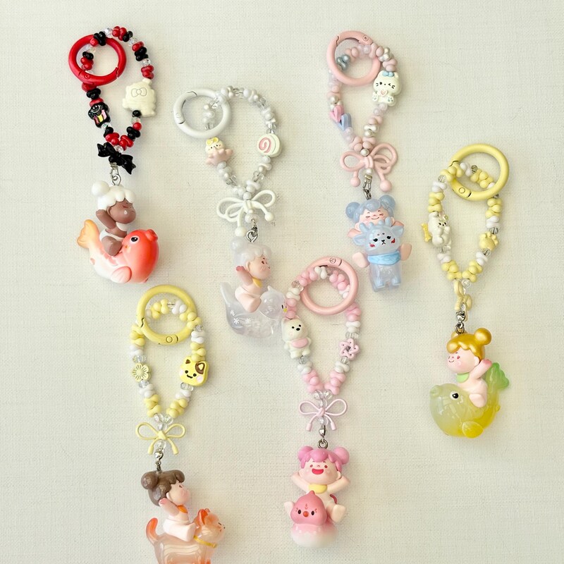 Pop Bean Phone Chain - Etsy