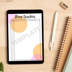 Printable Sleep Tracker Template | Daily Sleep Log PDF | Sleep Journal ...