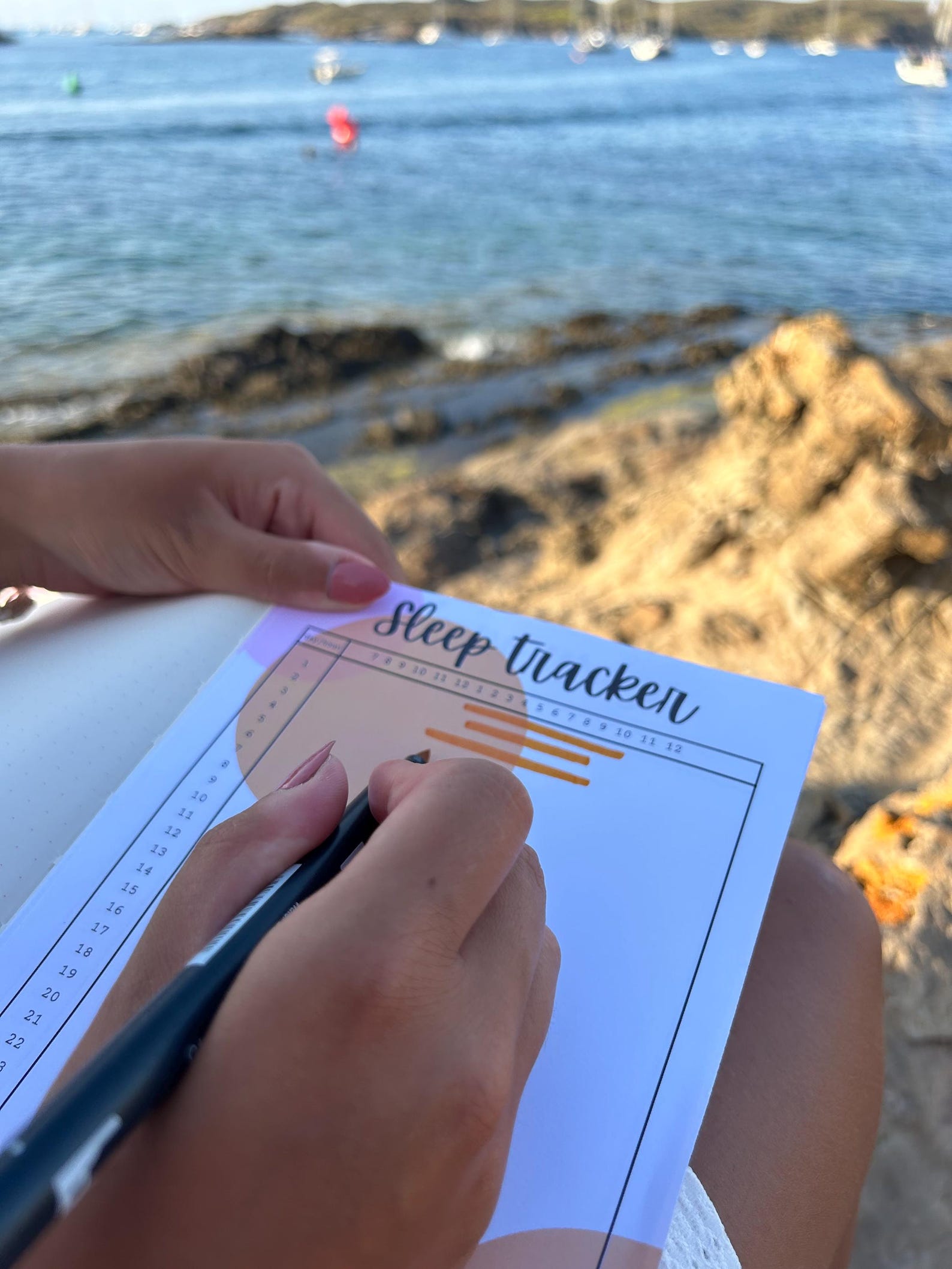 Printable Sleep Tracker Template | Daily Sleep Log PDF | Sleep Journal ...