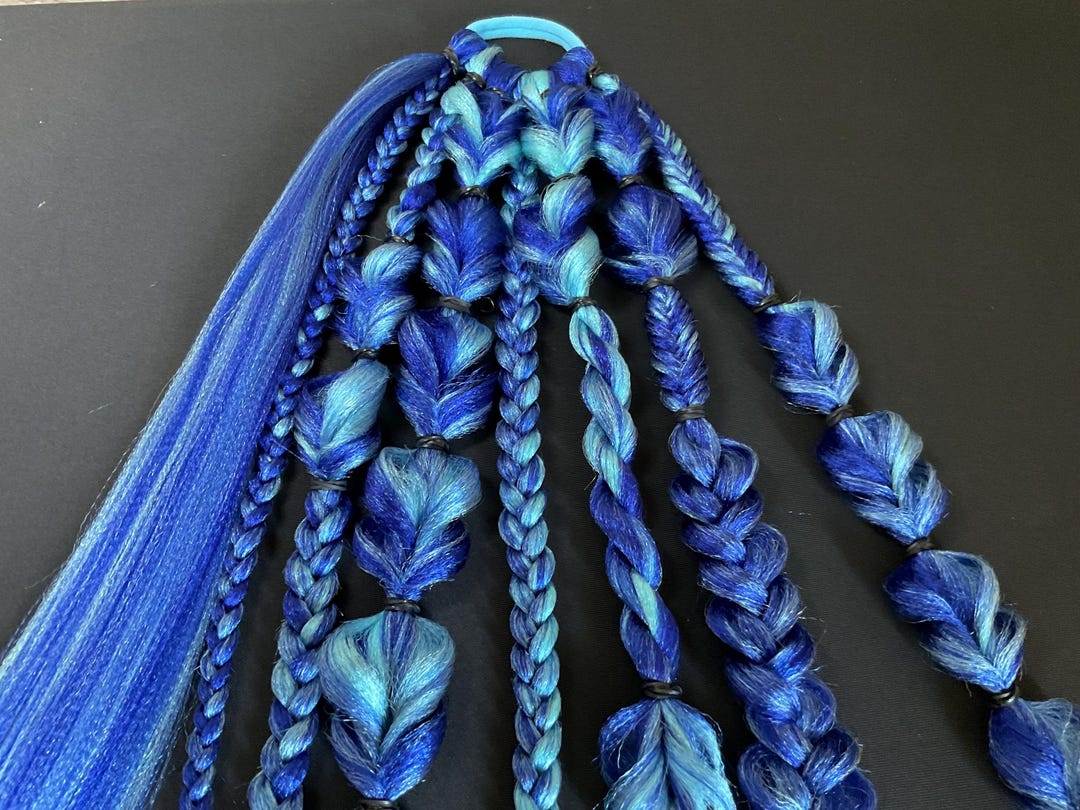 Reusable Braids, Softball Braids, Festival Hair Tie in Braid, Braided ...