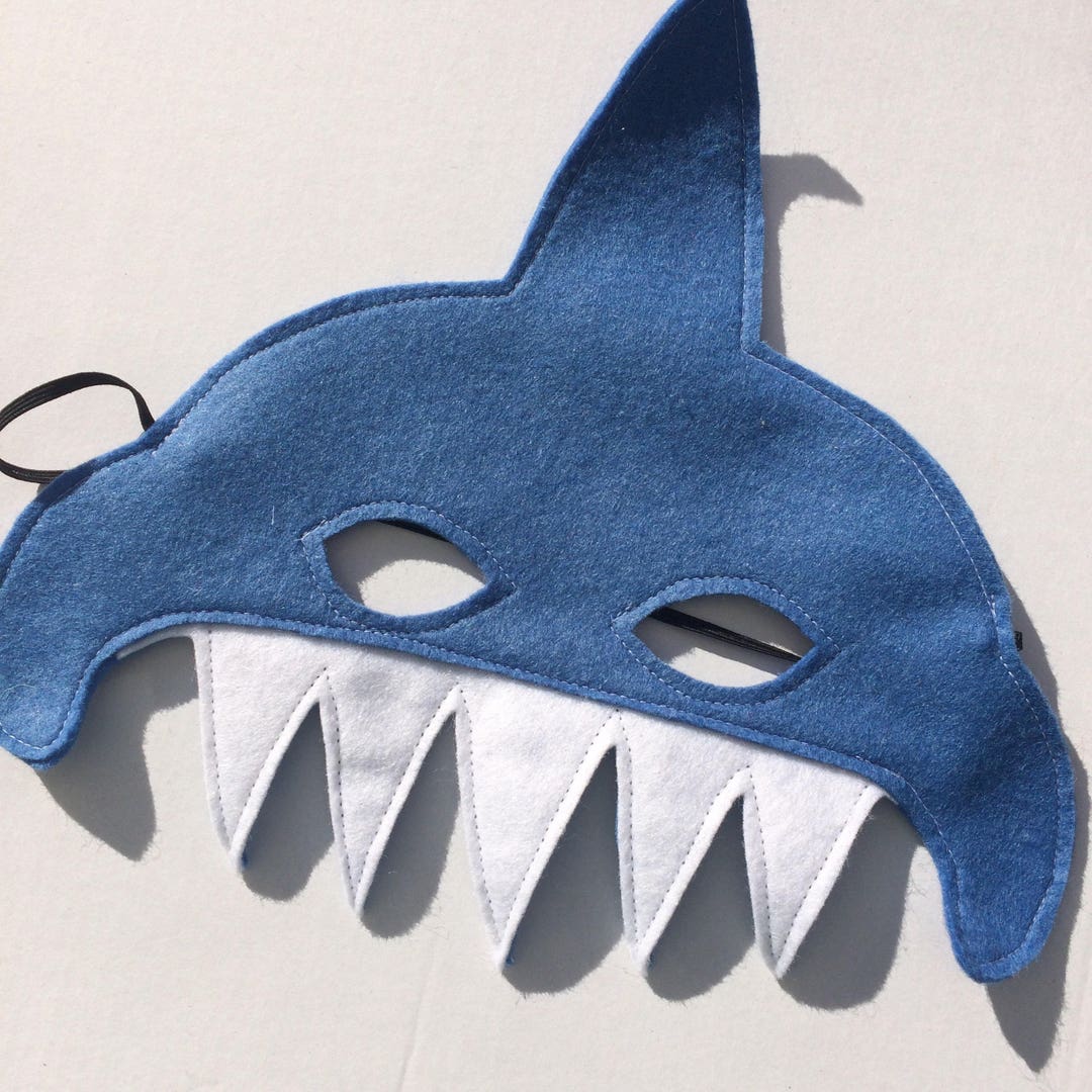 Scary Shark Felt Fancy Dress up Mask - Etsy