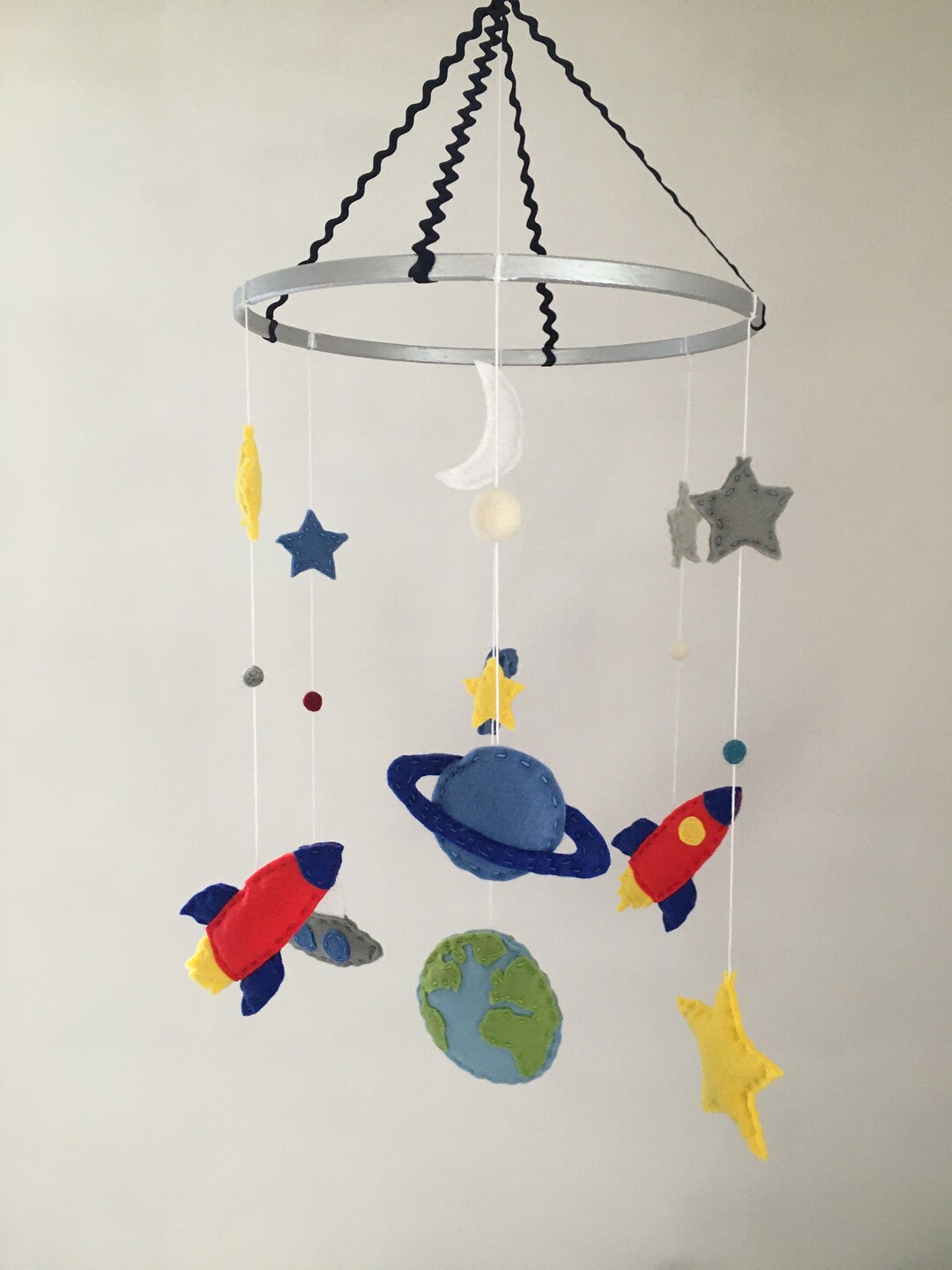 Space Explorer Solar System Planet Spaceship Felt Baby Crib - Etsy