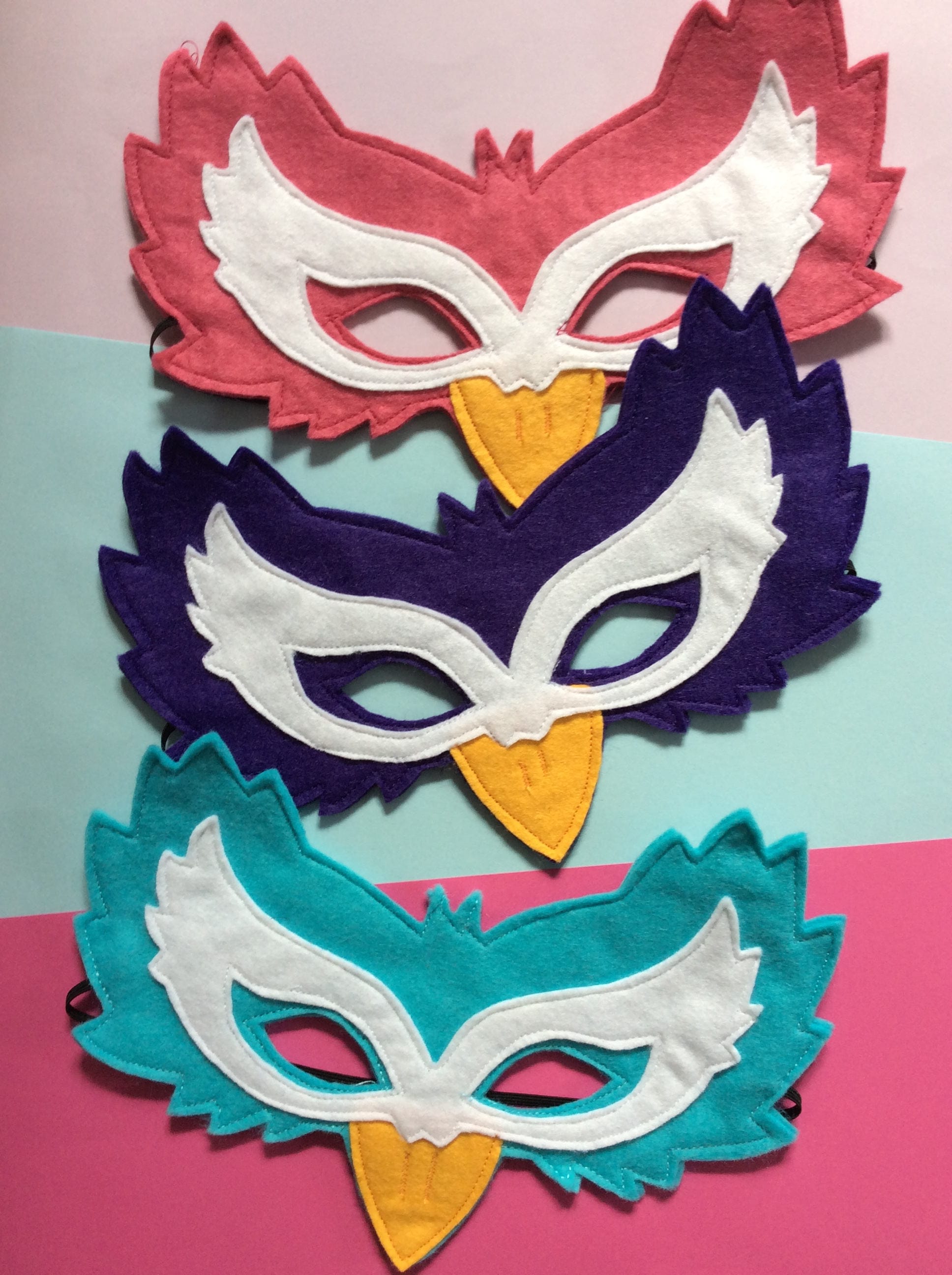 Felt Bird Masquerade Fancy Dress up Mask | Etsy