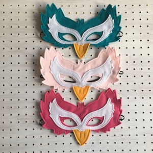 Felt Bird Masquerade Fancy Dress up Mask - Etsy