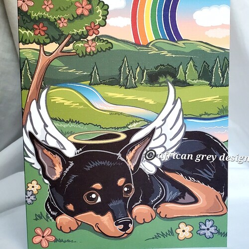 Angel Min Pin Greeting Card - Etsy