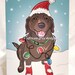 Christmas Chocolate Labrador Retriever - Greeting Card - Etsy