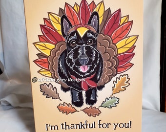 Birthday Scottie Top Dug Card WWBD187 - Etsy