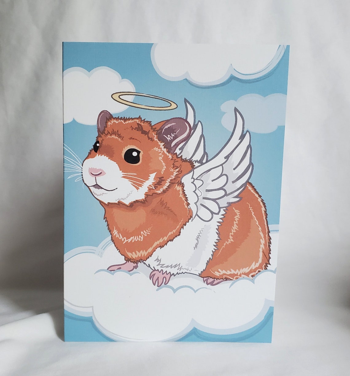 Angel Hamster Greeting Card - Etsy