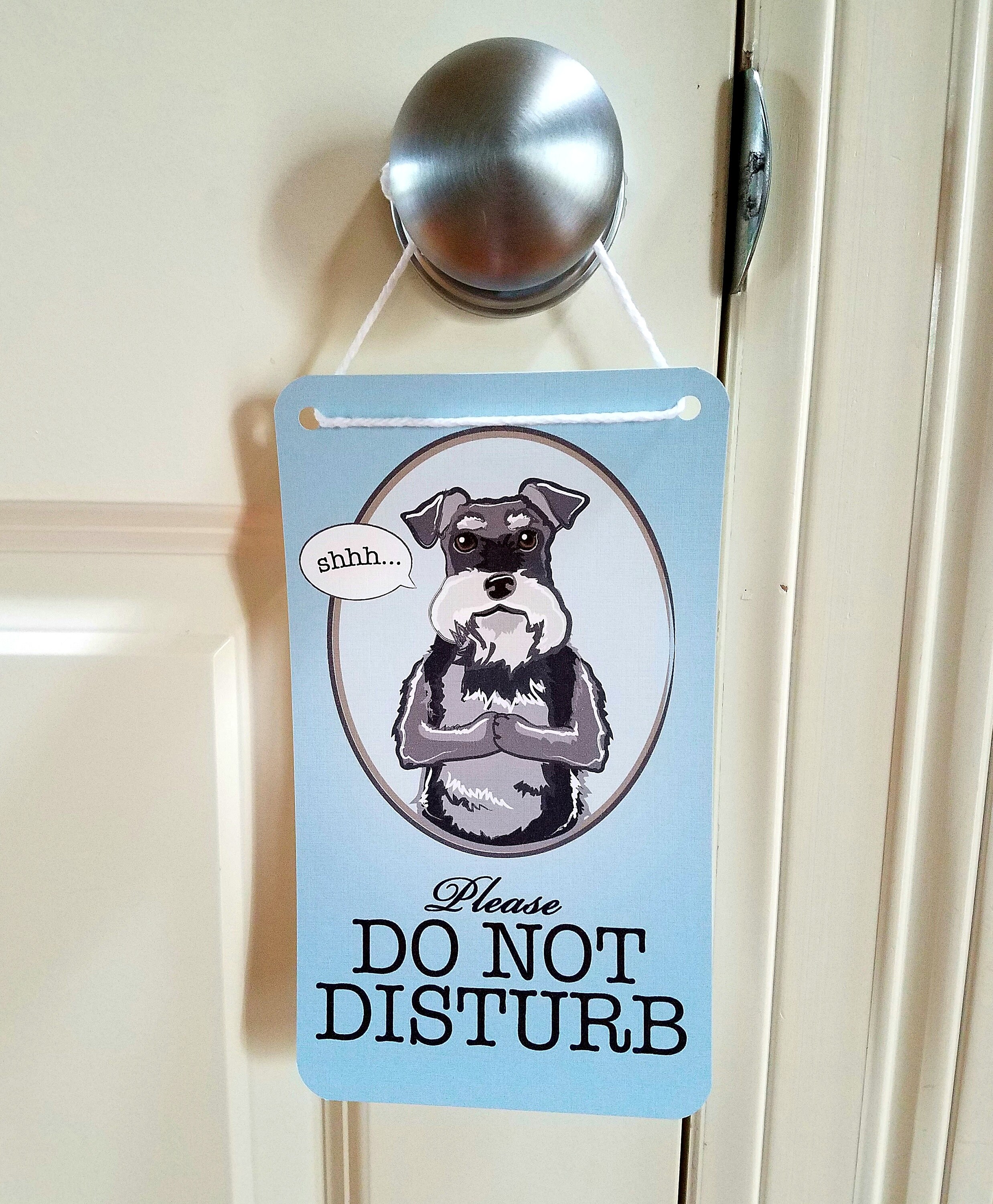 Schnauzer Do Not Disturb Sign | Etsy