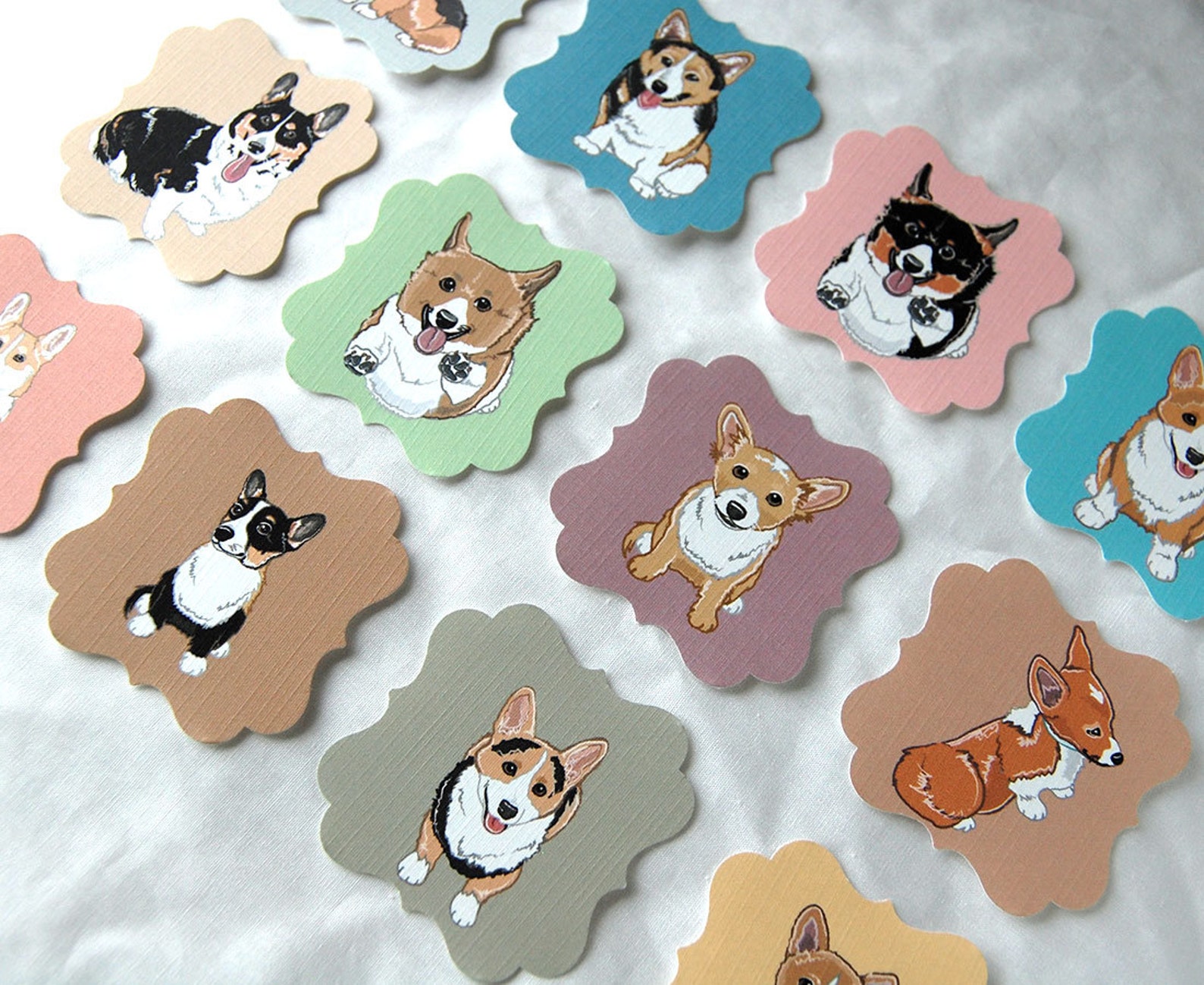 Corgi Die Cut Collection Eco-friendly Set of 12 - Etsy