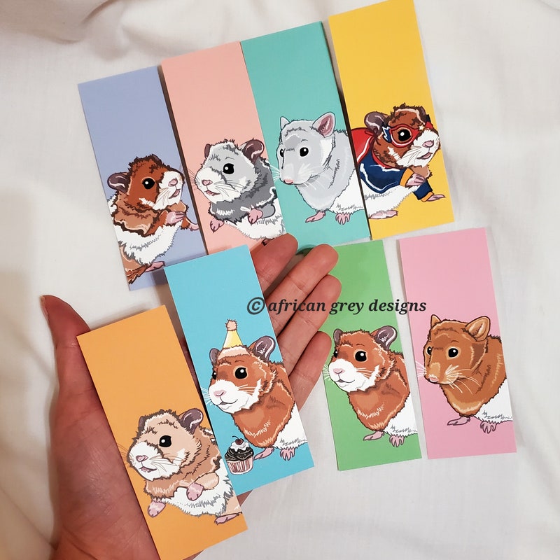 Hamster Bookmarks - Etsy