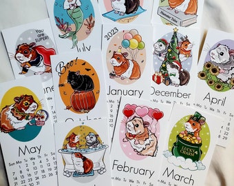 Hamster Calendar - Etsy