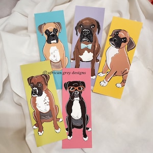 Boxer Bookmarks - Eco-friendly Set of 5 - Etsy