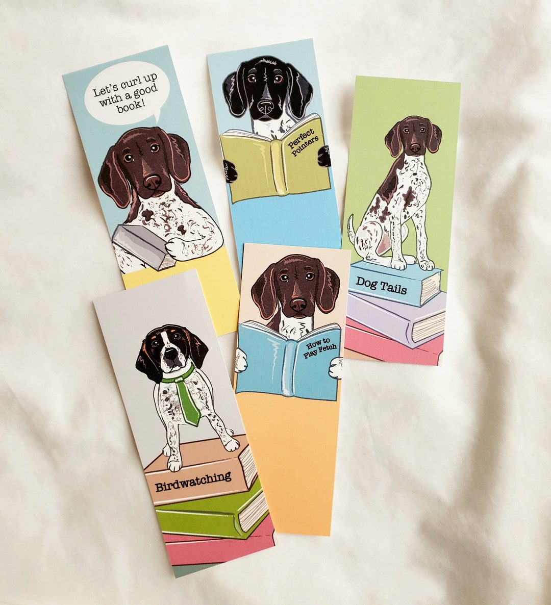 German Shorthaired Pointer Bookmarks Eco-friendly Set of 5 - Etsy
