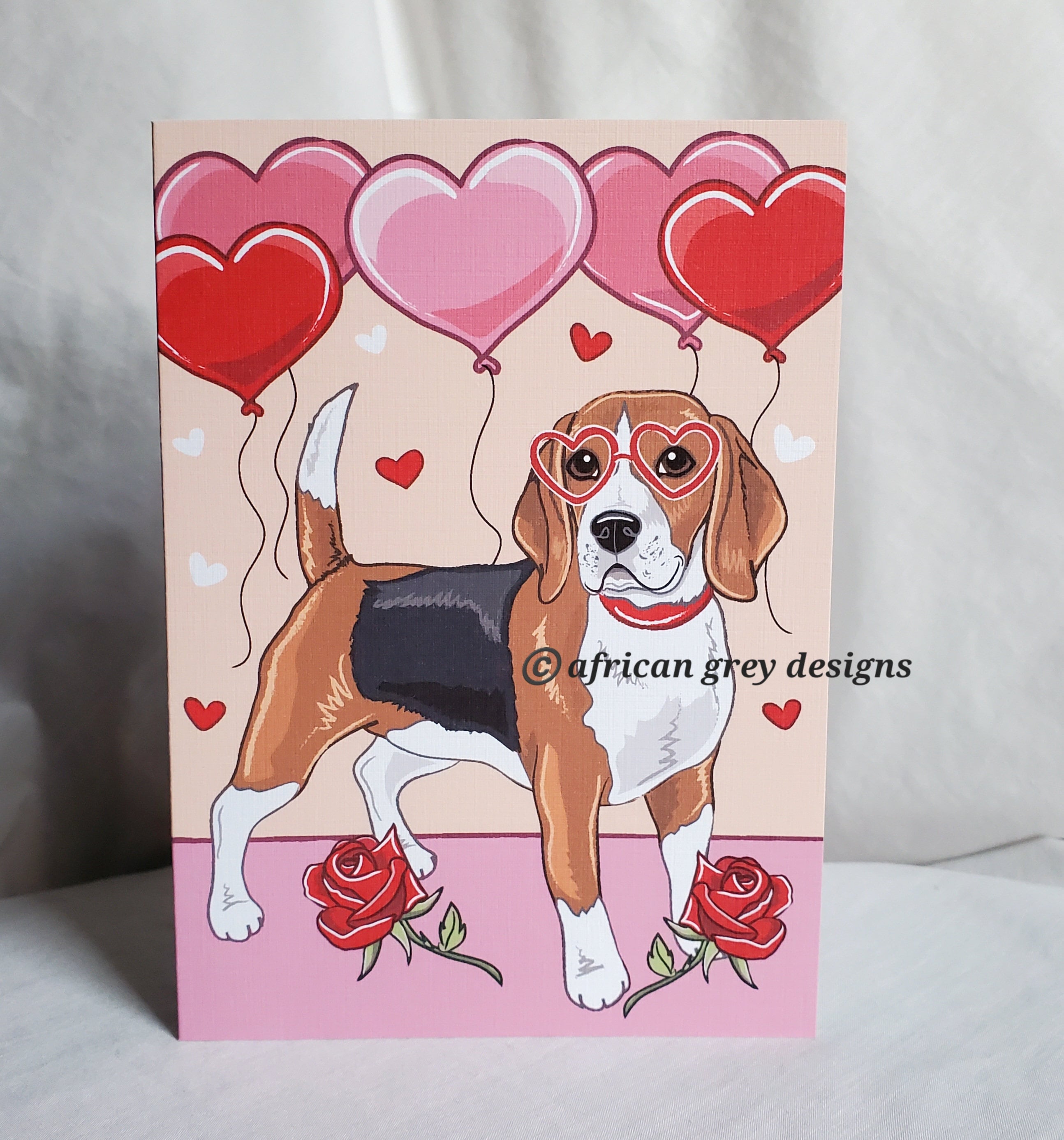 Beagle Valentine Cards