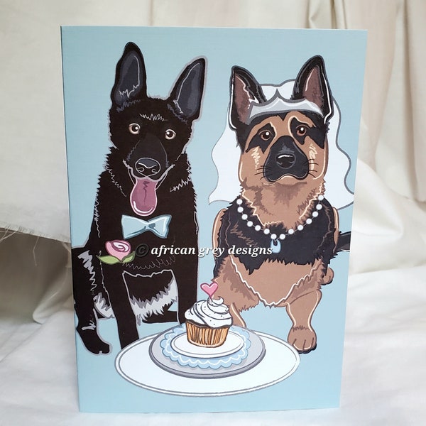 German Wedding Card - Etsy