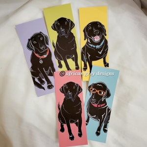 Lab Bookmarks - Black Labs - Eco-friendly Set of 5 - Etsy