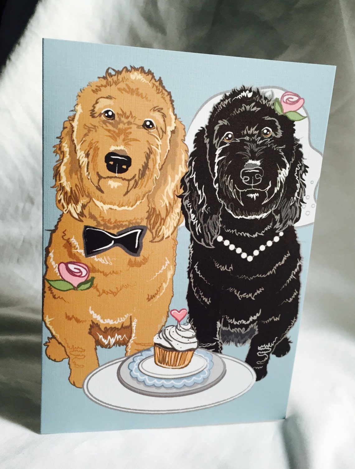 Wedding Labradoodles - Greeting Card - Etsy