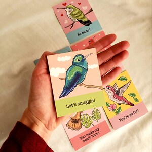 Hummingbird Valentines - Mini Eco-friendly Set of 6 - Etsy