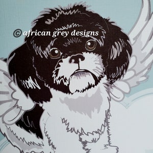 Angel Shih Tzu Greeting Card - Etsy