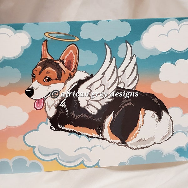 Corgi Angel - Etsy