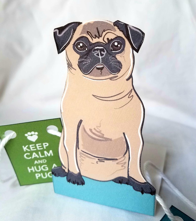 Keep Calm Pug Desk Decor Paper Doll | Etsy