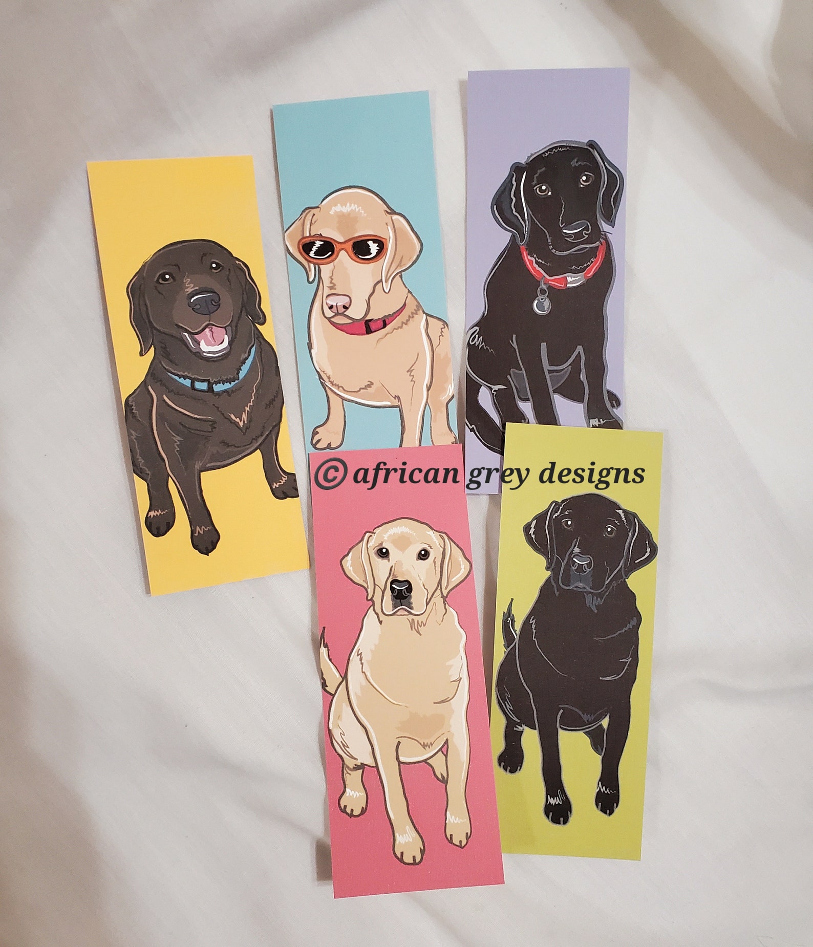 Lab Bookmarks Bright Colors Eco-friendly Set of 5 - Etsy