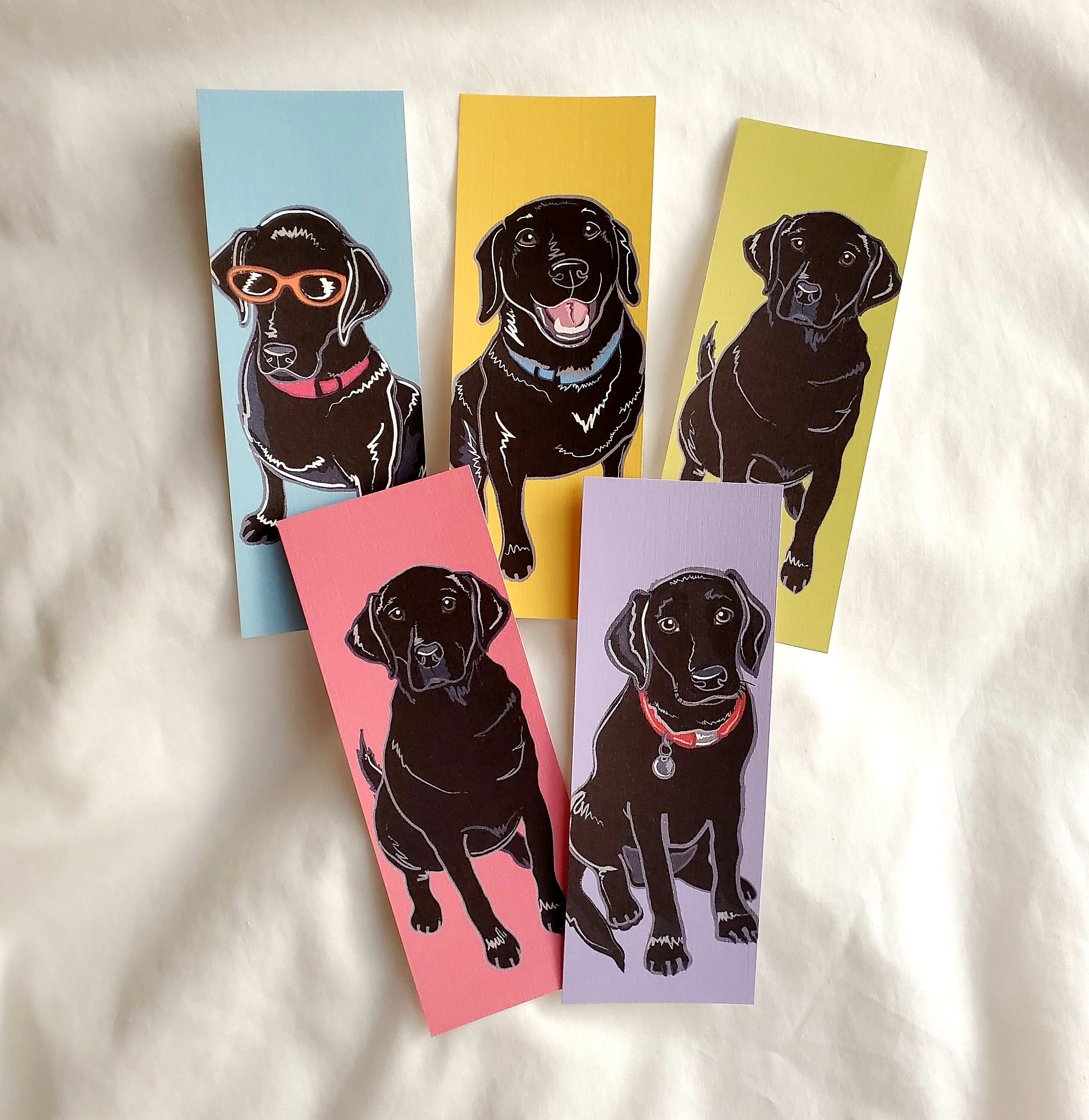 Lab Bookmarks Black Labs Eco-friendly Set of 5 | Etsy