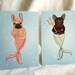 French Bulldog Mermaid Prints 5x7 Eco-friendly Pair | Etsy