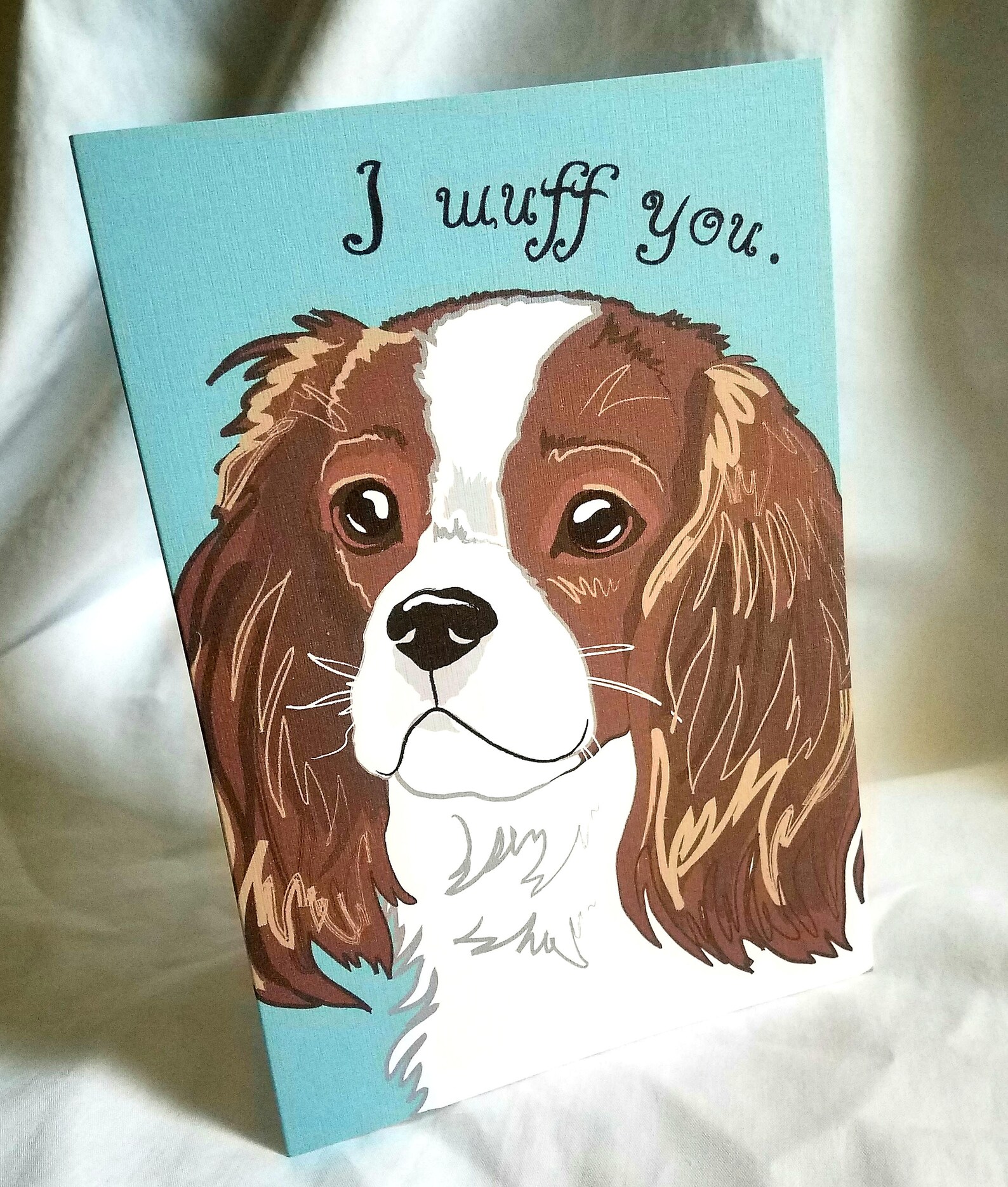 Cavalier King Charles Spaniel Greeting Card | Etsy