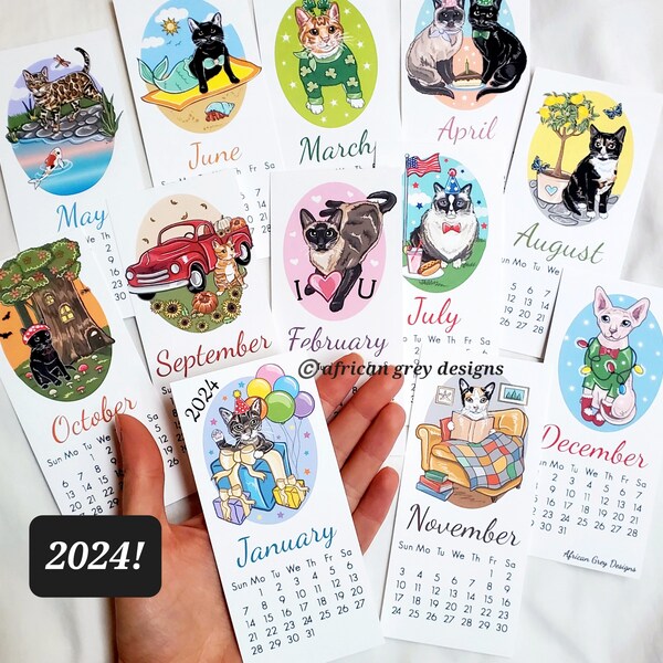 Cat Calendar - Etsy