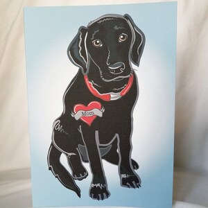 Yellow Lab Tattoo Greeting Card Customized With Your Name Choice - Etsy