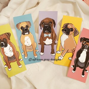 Boxer Bookmarks - Eco-friendly Set of 5 - Etsy
