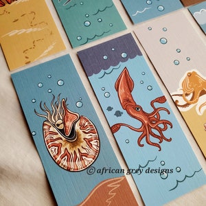 Mini Deep Sea Bookmarks - Eco-friendly Set of 8 - Etsy