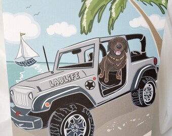 Angel Chocolate Labrador Retriever Greeting Card | Etsy