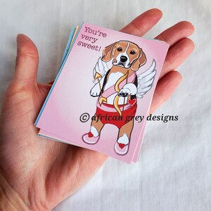 Beagle Valentines - Mini Eco-friendly Set of 6 - Etsy