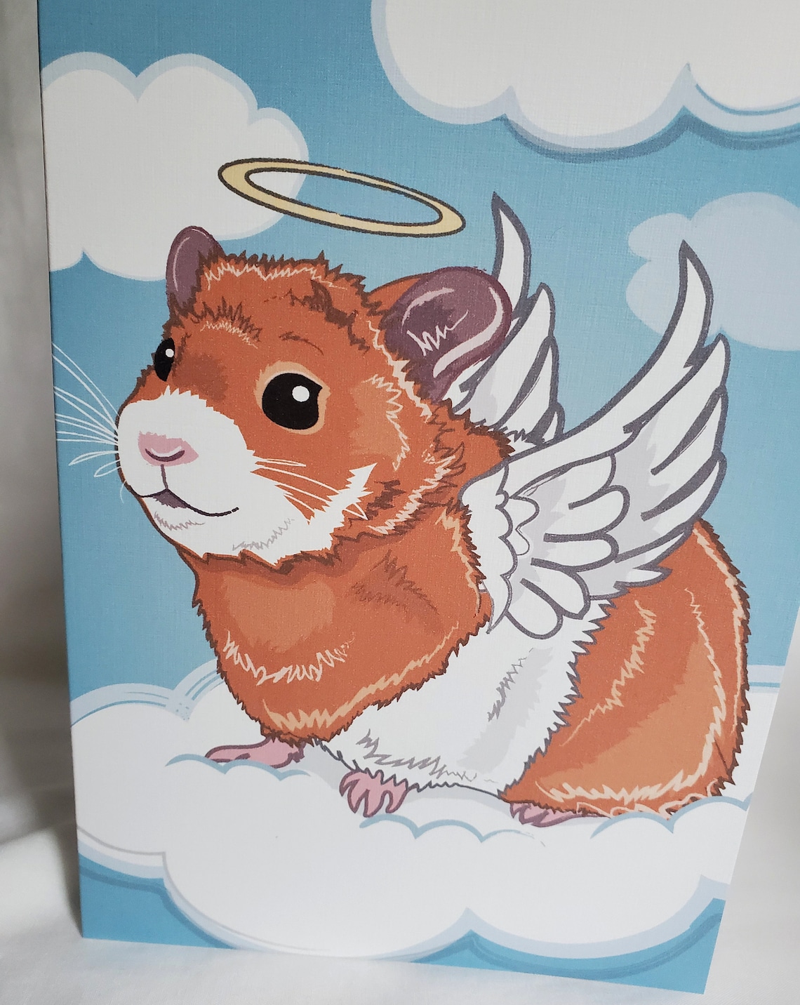 Angel Hamster Greeting Card - Etsy